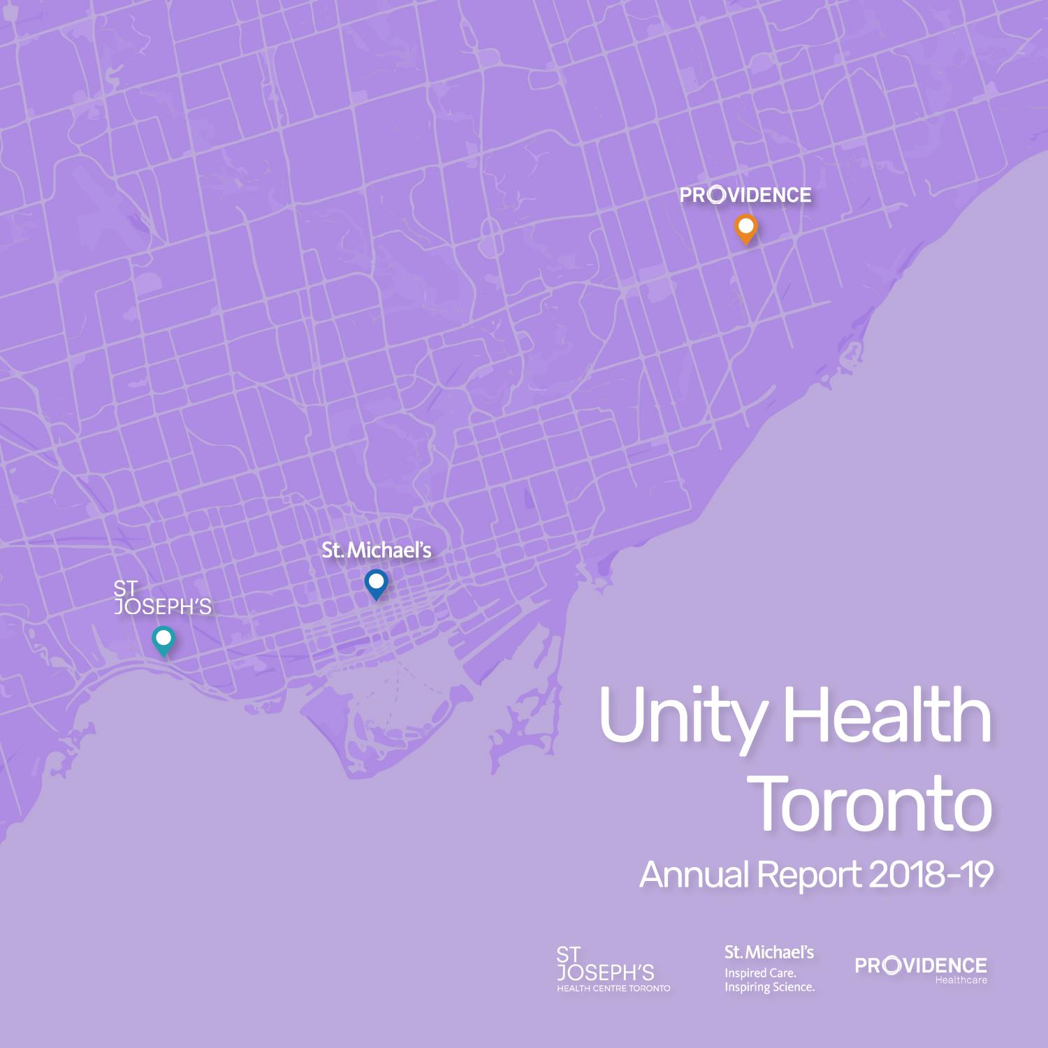 Unity Health Toronto - Annual Report 2018-19 by St. Michael's Hospital ...