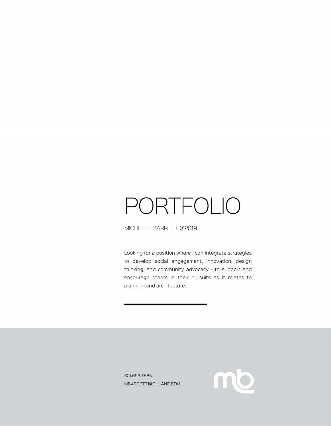 Michelle Barrett Portfolio by Michelle Barrett - Issuu