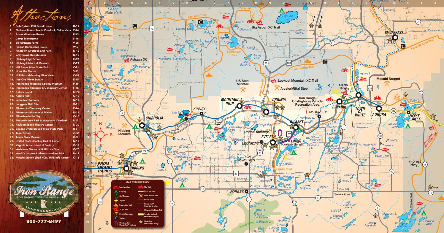 Iron Range 2019 Area Attractions Map by Adventure Partners LLC - Issuu