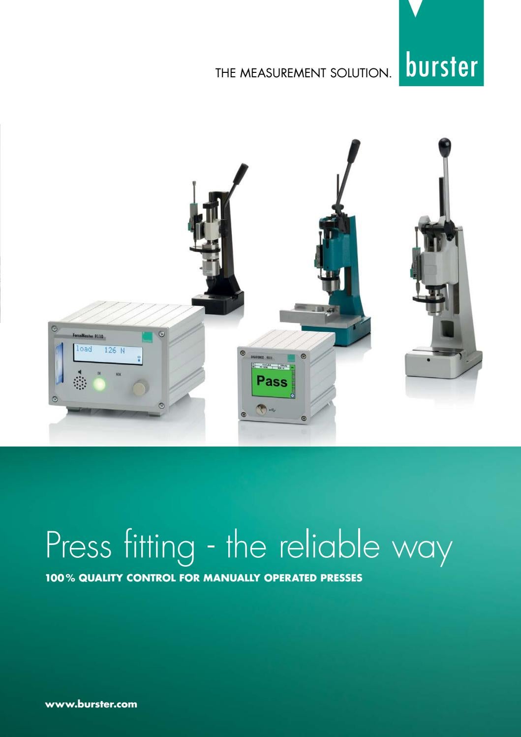 Burster - Press fitting by Max Value Technology - Issuu
