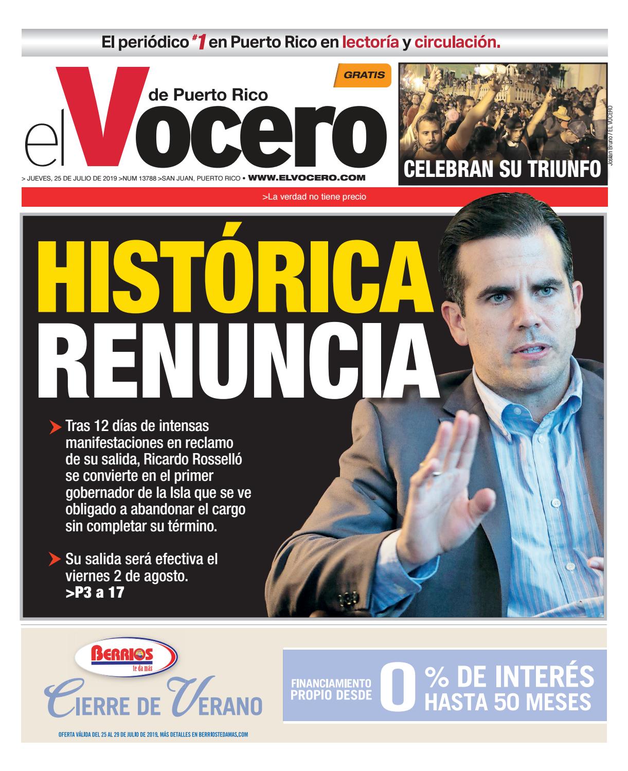 Edición: 25 de julio de 2019 by El Vocero de Puerto Rico - Issuu