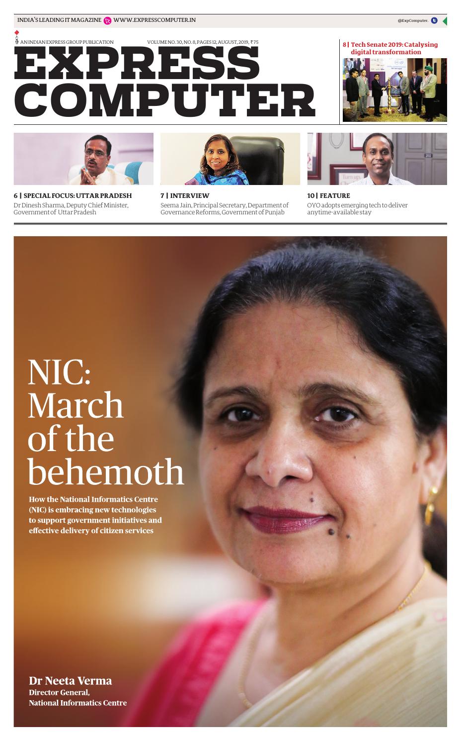 Express Computer (Vol.30, No.8) August, 2019 by Indian Express - Issuu