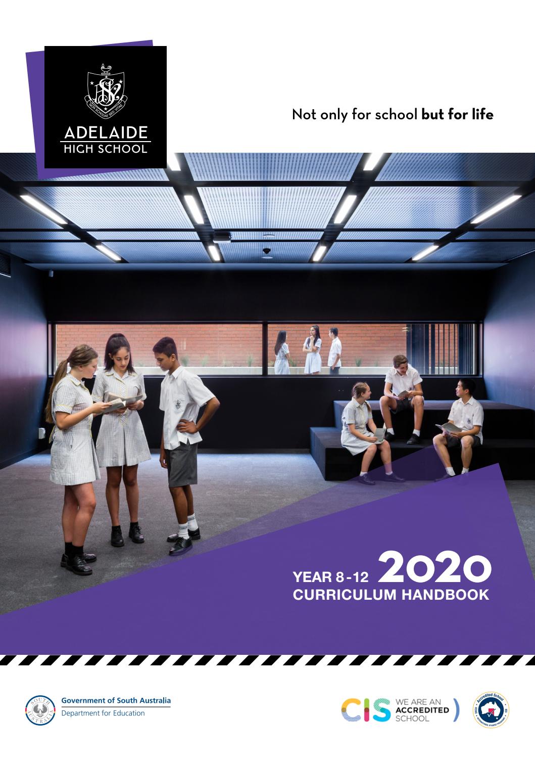2020 Curriculum Handbook by Adelaide High School - Issuu