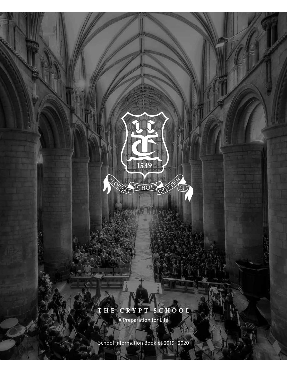 The Crypt School School Information Booklet 2019-2020 by The Crypt ...