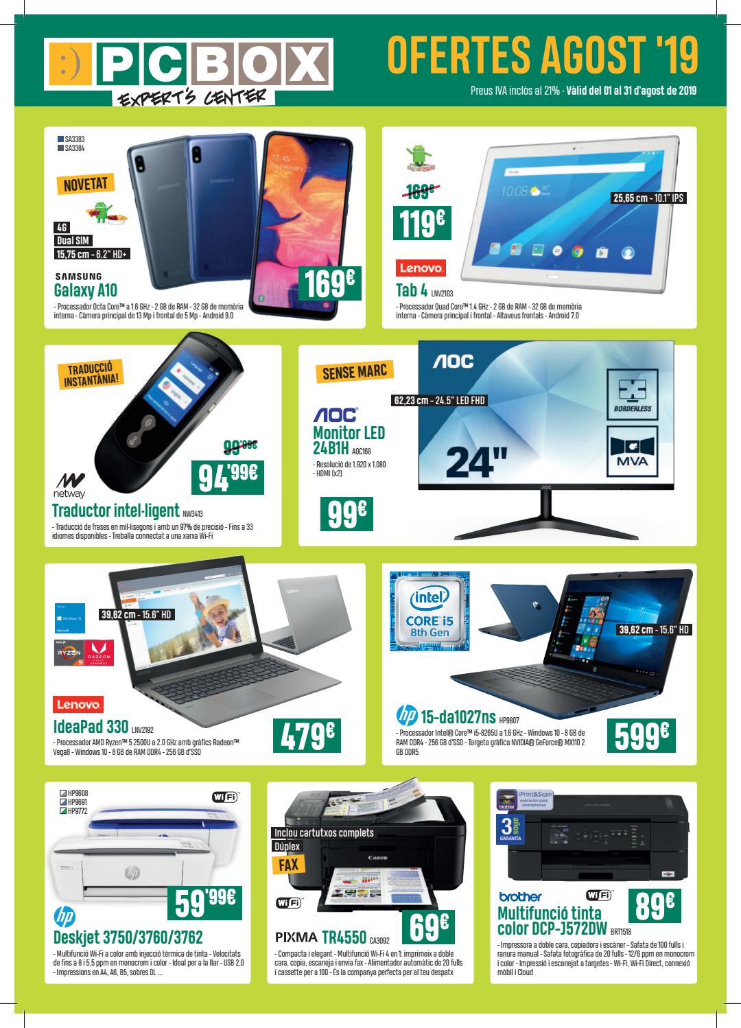Ofertes PCBOX - Agost 2019 by Ticnova Quality Team - Issuu