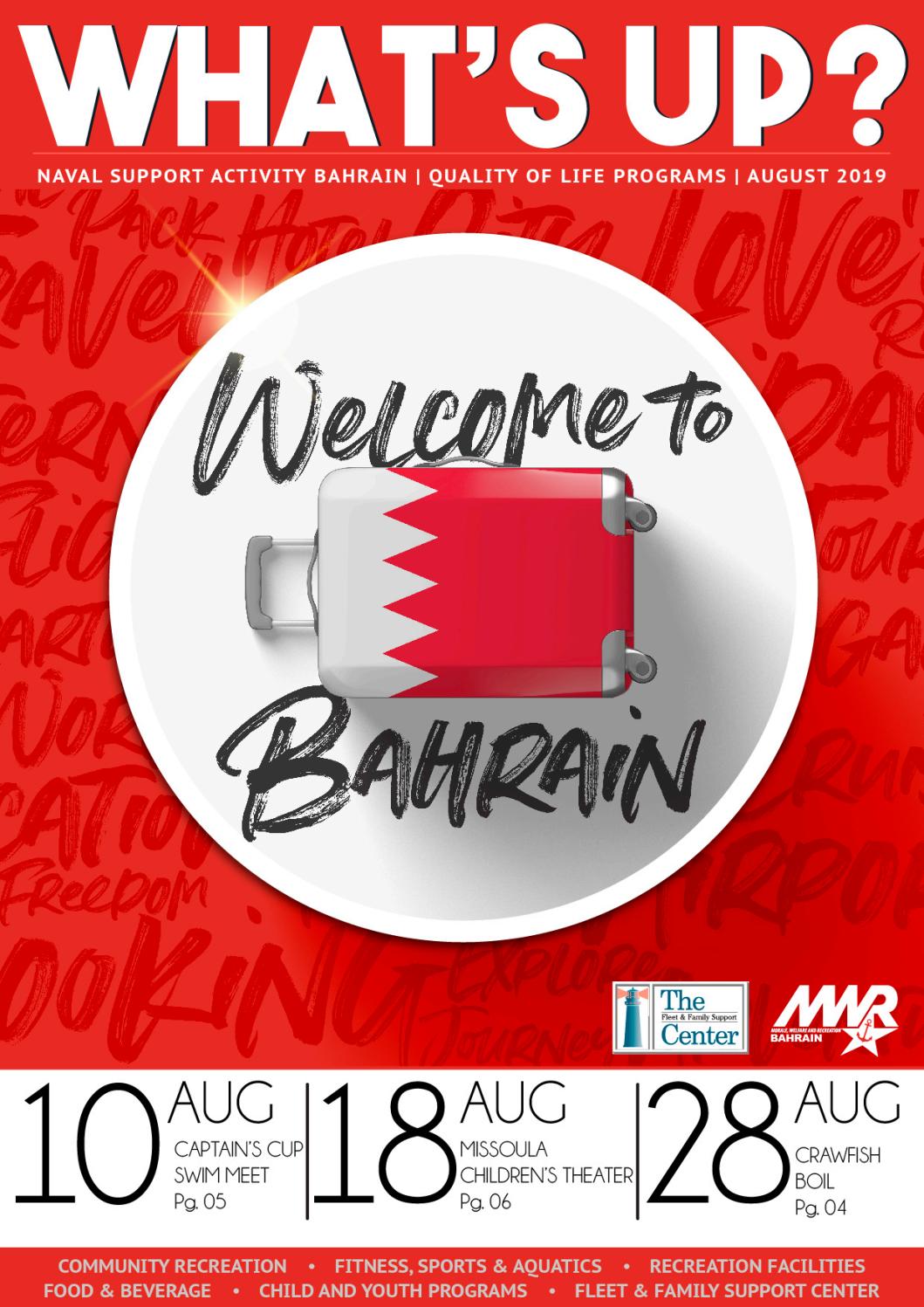 What's Up Newsletter | August 2019 | Navy MWR Bahrain by NavyMWRBahrain ...