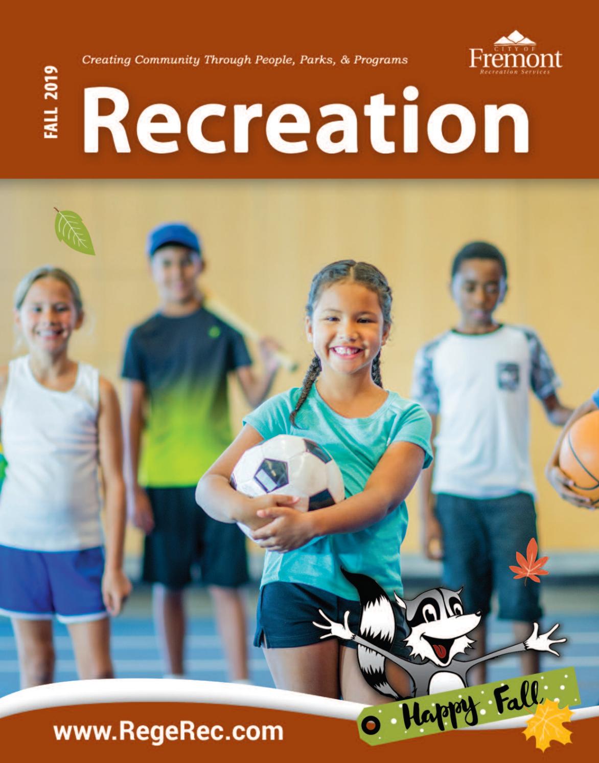 Recreation Guide: Early Fall 2019 by City of Fremont Parks & Recreation ...