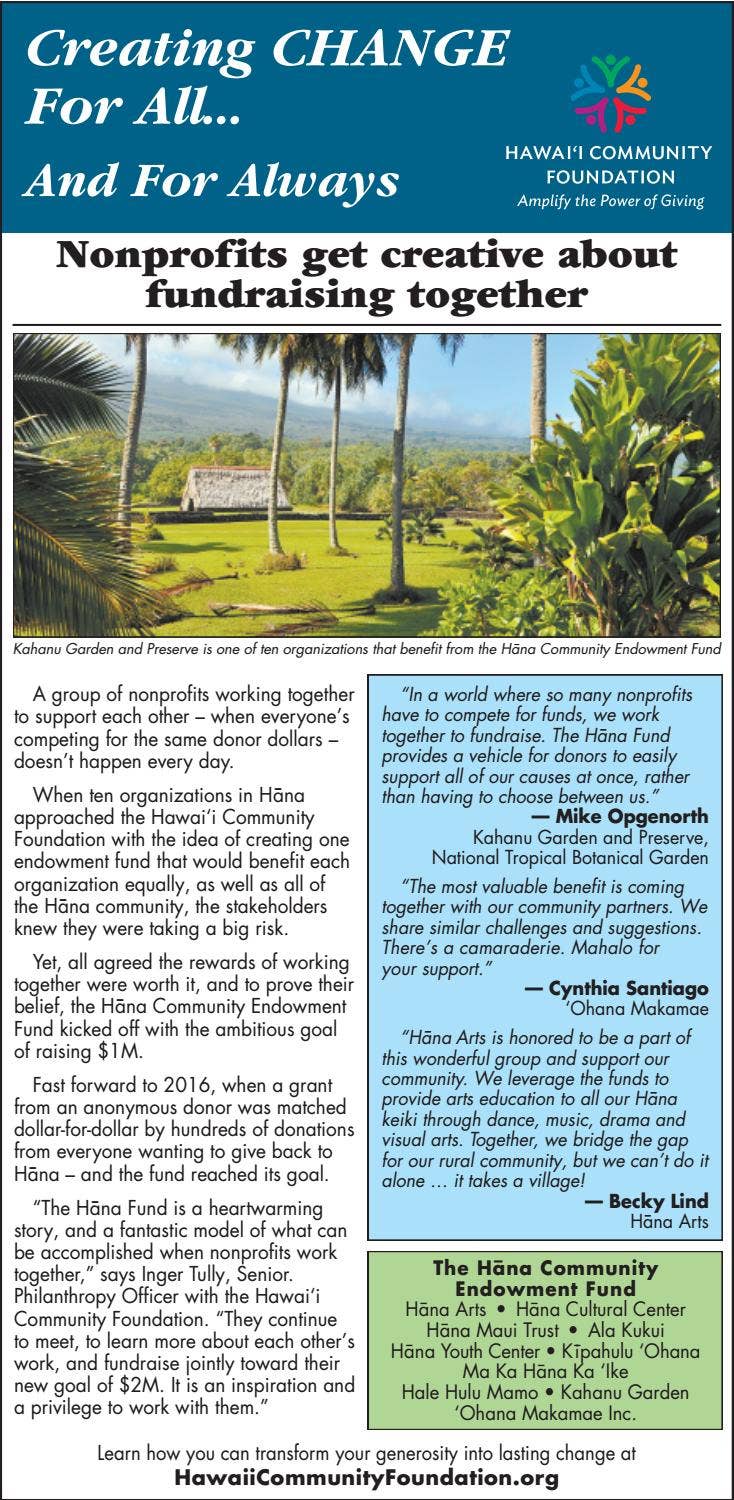 Nonprofits get creative about fundraising together by Hawaii Community ...