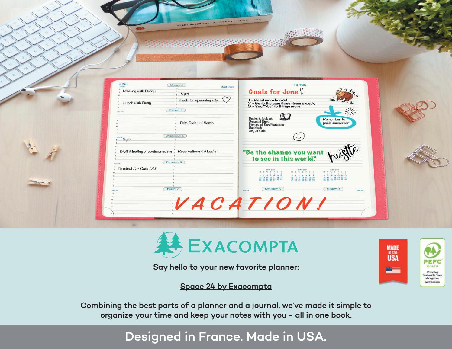 Exacompta Space 24 Weekly Planner by exaclairusa - Issuu