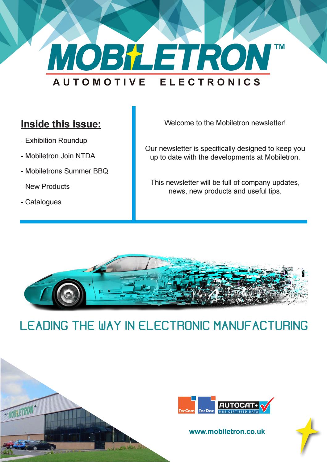 Mobiletron Newsletter by Mobiletron UK - Issuu