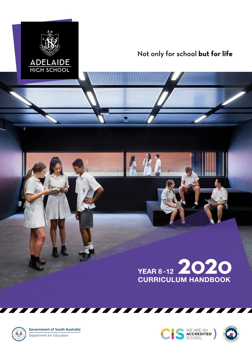2020 Curriculum Handbook by Adelaide High School - Issuu