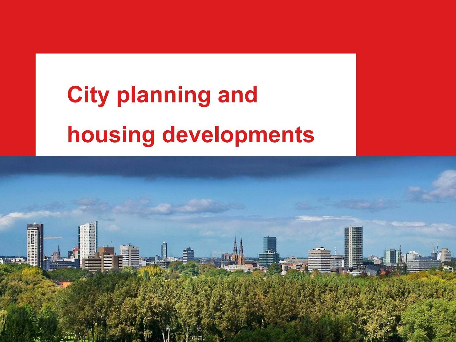 Frank Van Swol and Bregje Kerssemakers, City Planning and housing ...