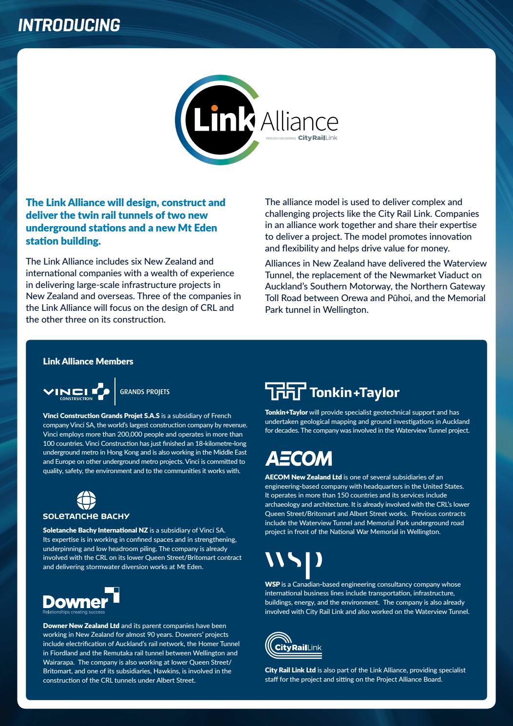 Introducing the Link Alliance by City Rail Link Ltd - Issuu