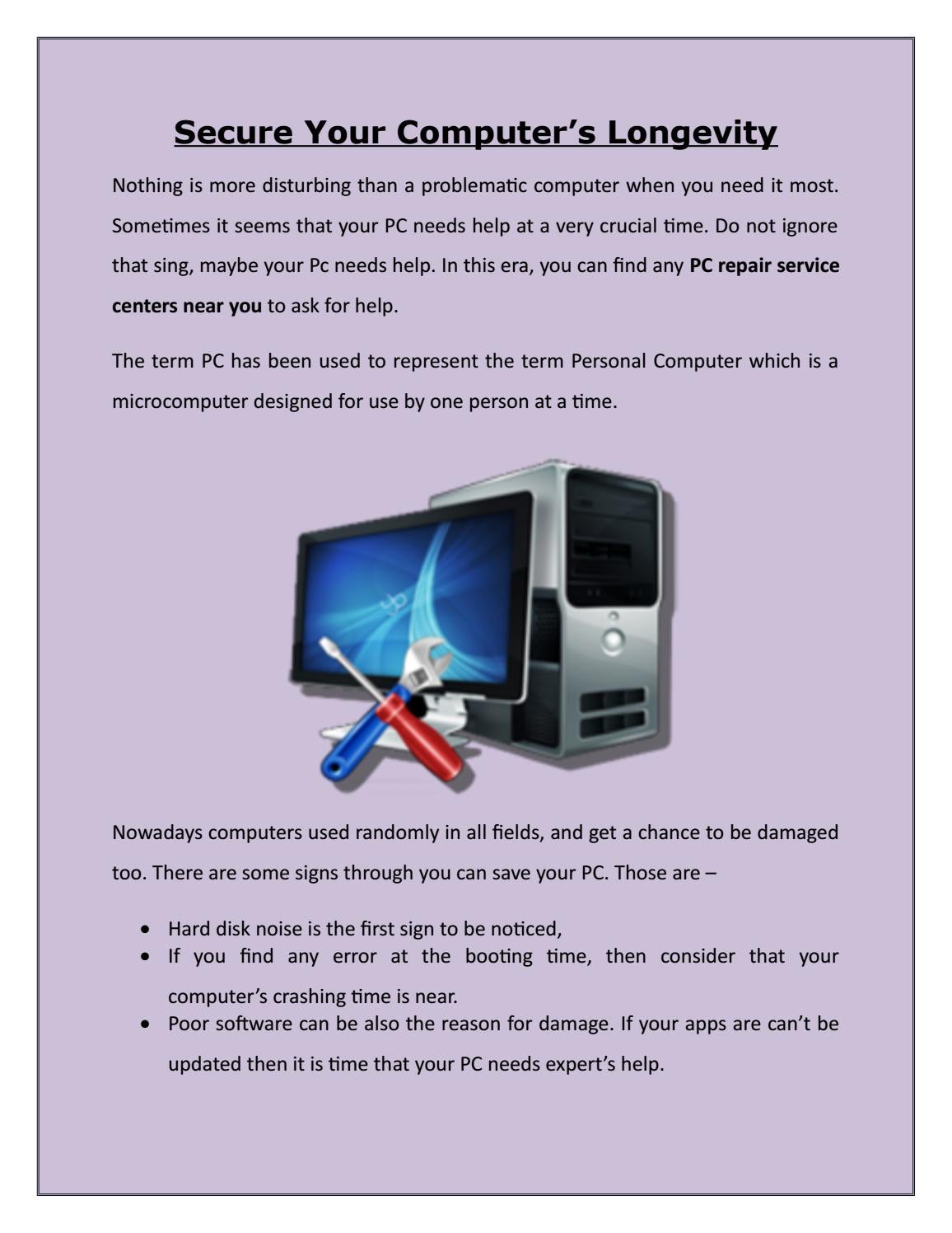 Secure Your Computer’s Longevity by Maxwell Brant - Issuu