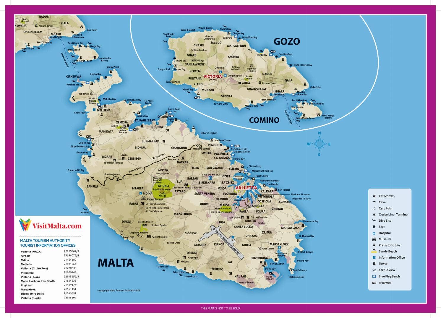 Malta & Gozo A3 Map 1 by Malta Tourism Authority - Issuu