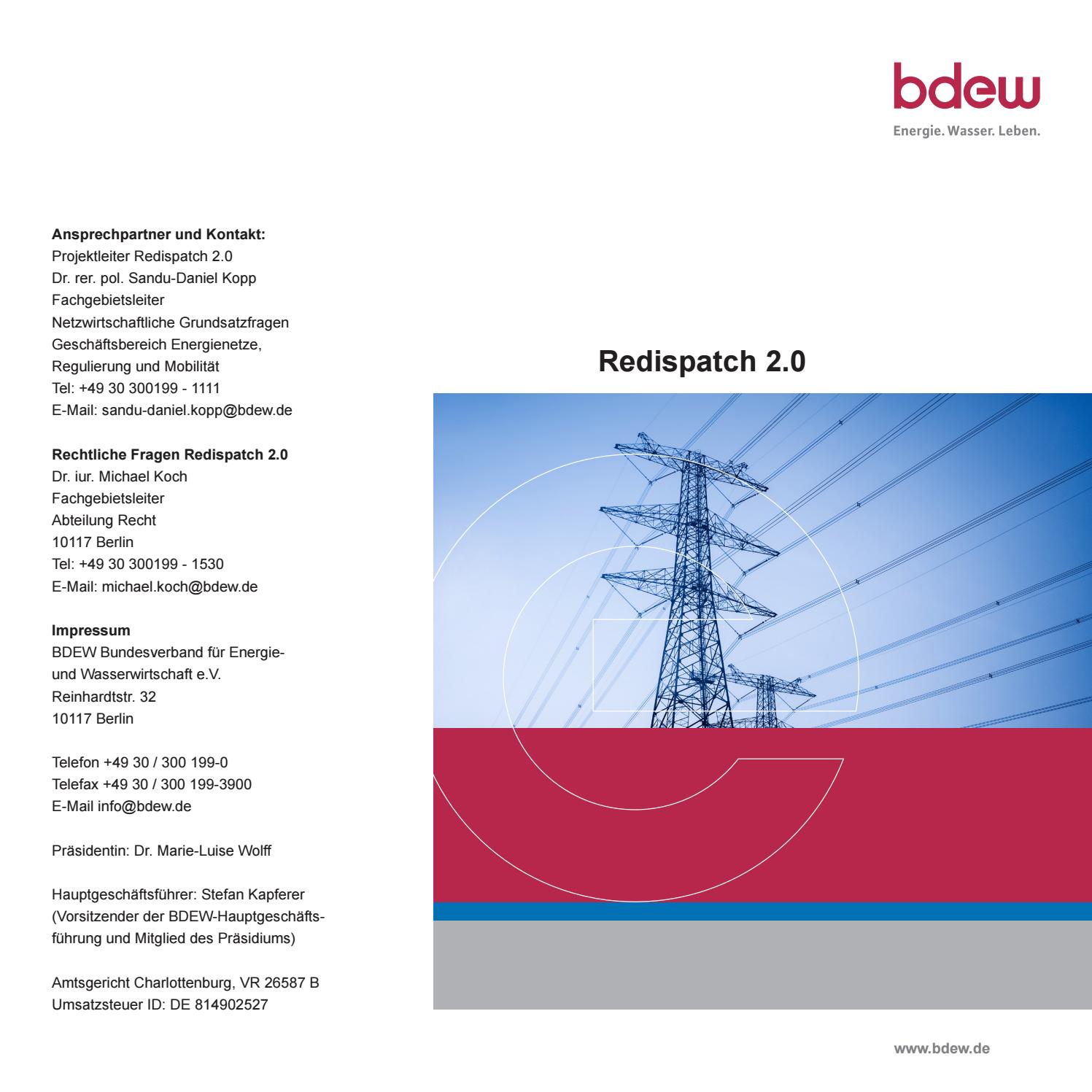Redispatch 2.0 by BDEW - Issuu
