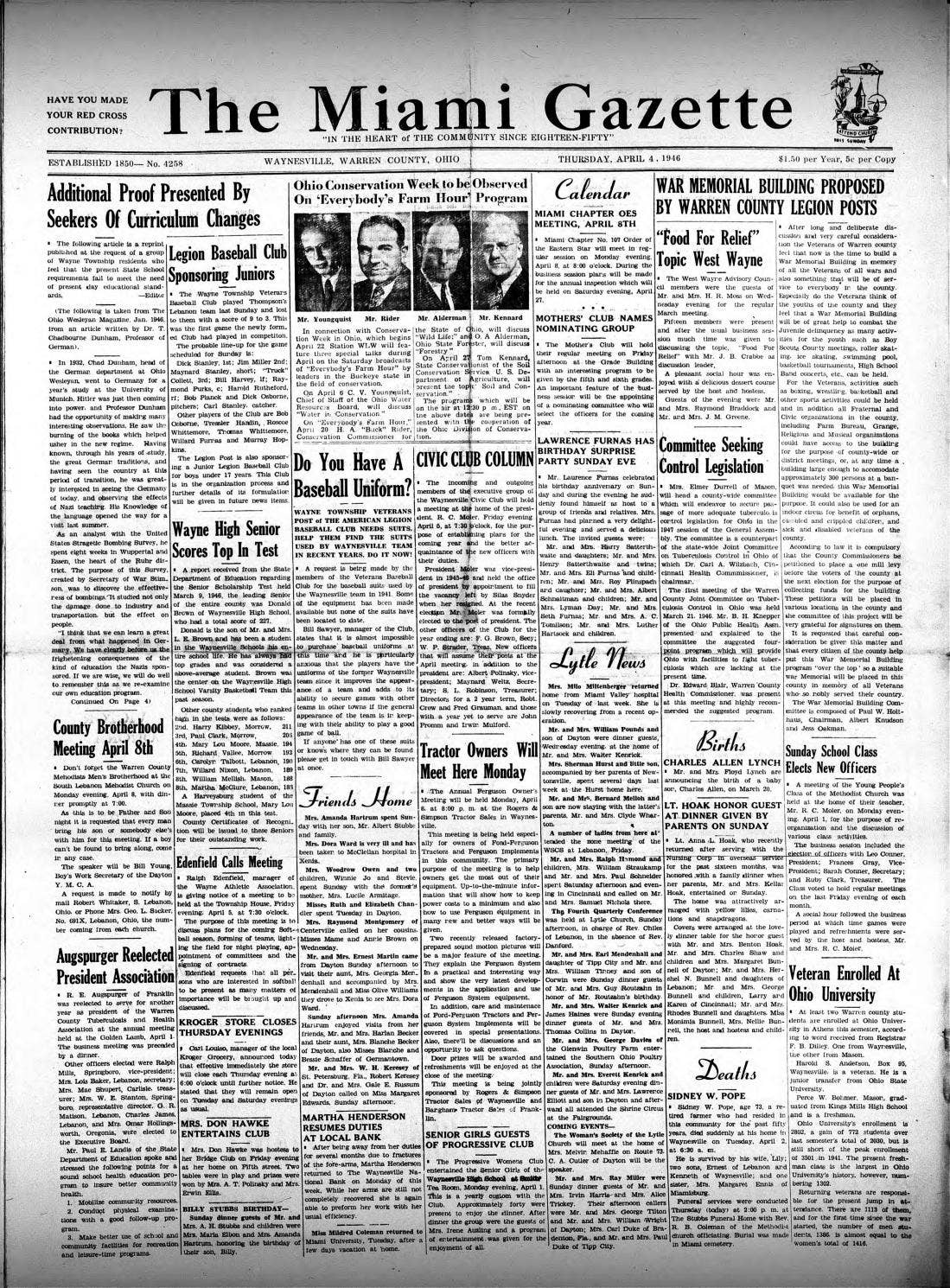 Miami Gazette April 4, 1946 - December 5, 1946 by marylcook - Issuu