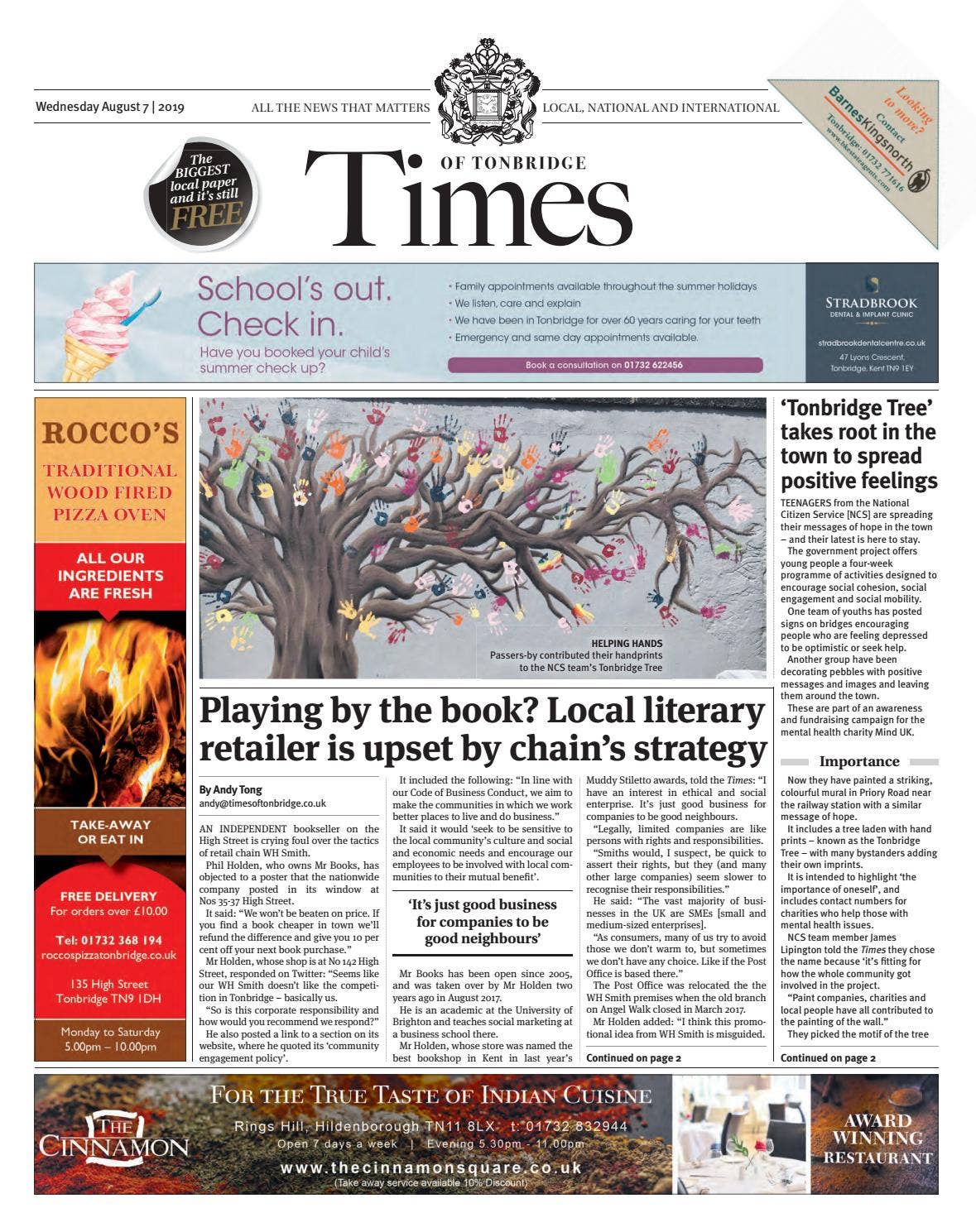 Times of Tonbridge 7th August 2019 by One Media - Issuu