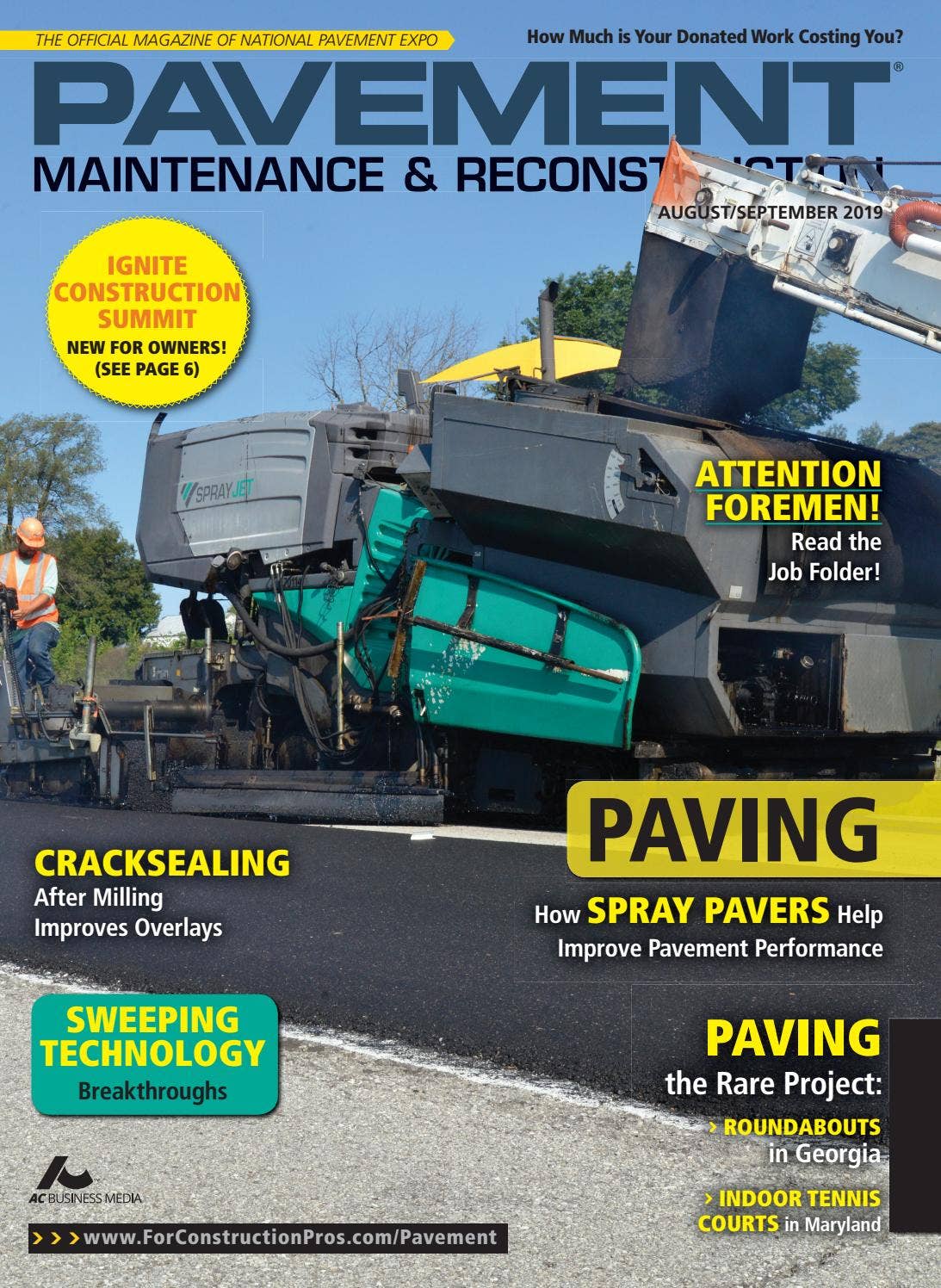 Pavement Maintenance & Reconstruction August/September 2019 by ...