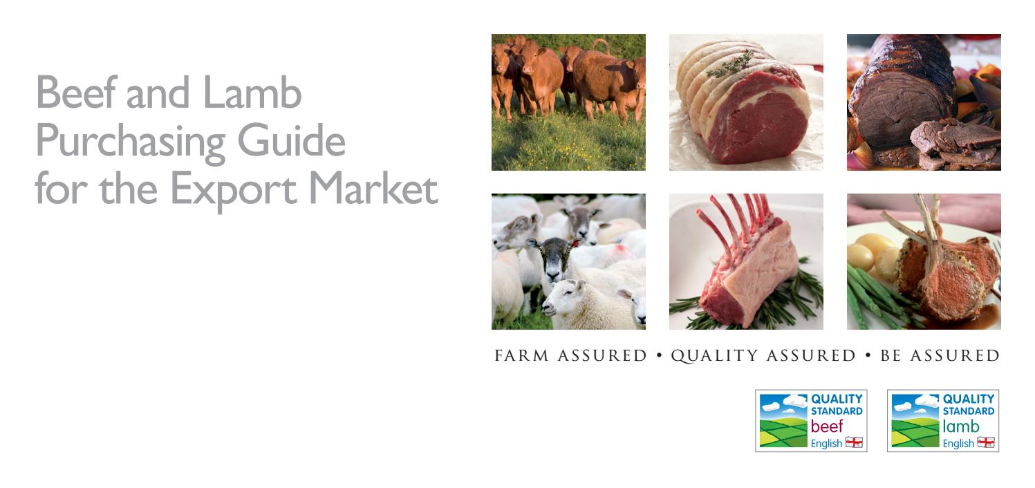 Beef and lamb purchasing guide for the export market by ahdb1 - Issuu