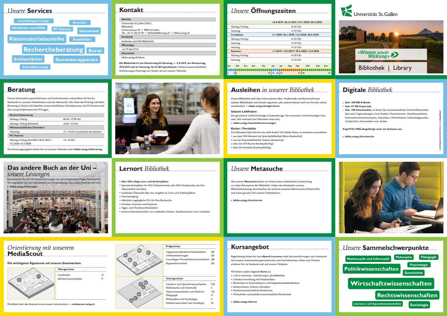 Universität St.Gallen, Bibliotheksbroschüre // University of St.Gallen ...