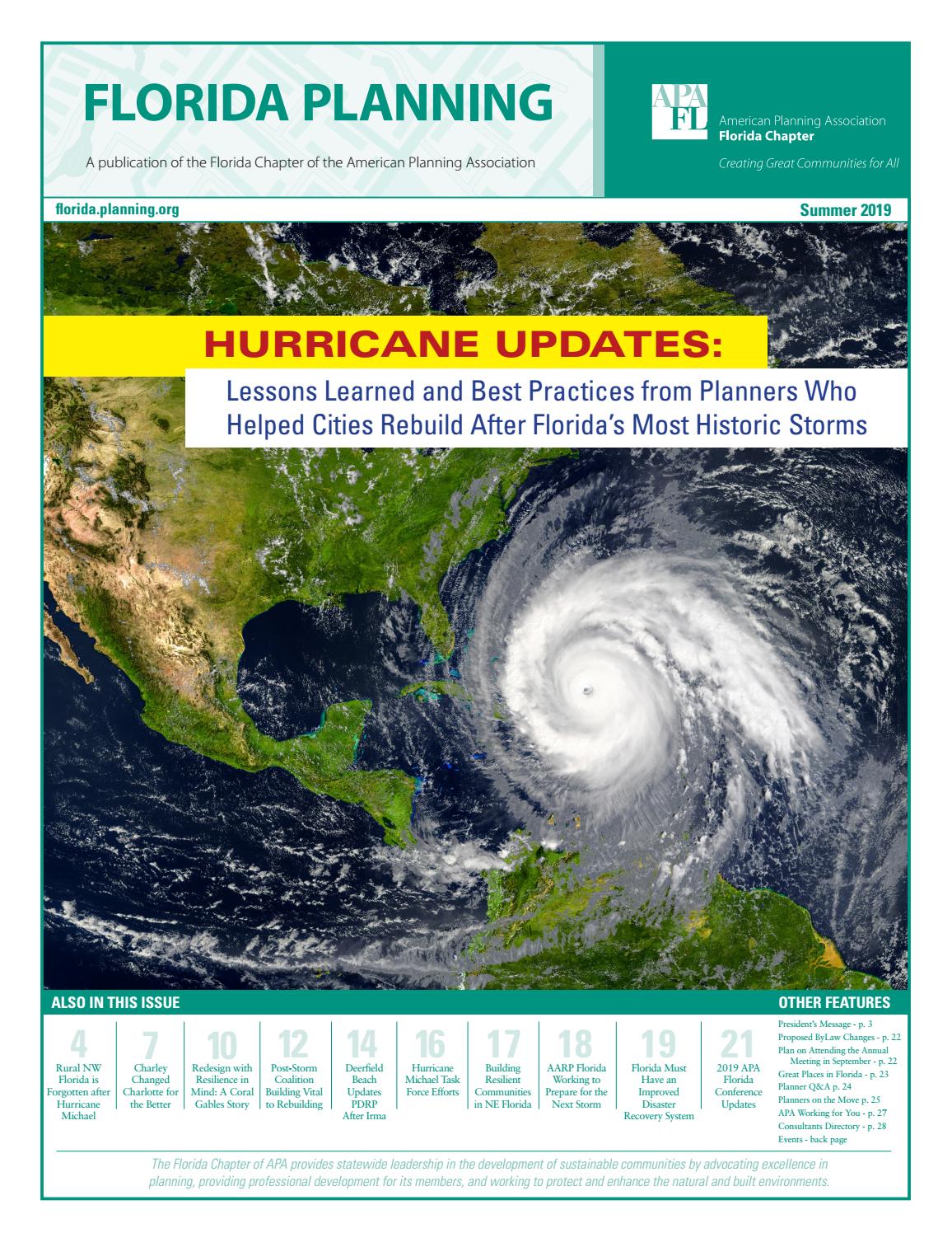 Summer 2019 | Post-Hurricane Updates by APA Florida - Issuu
