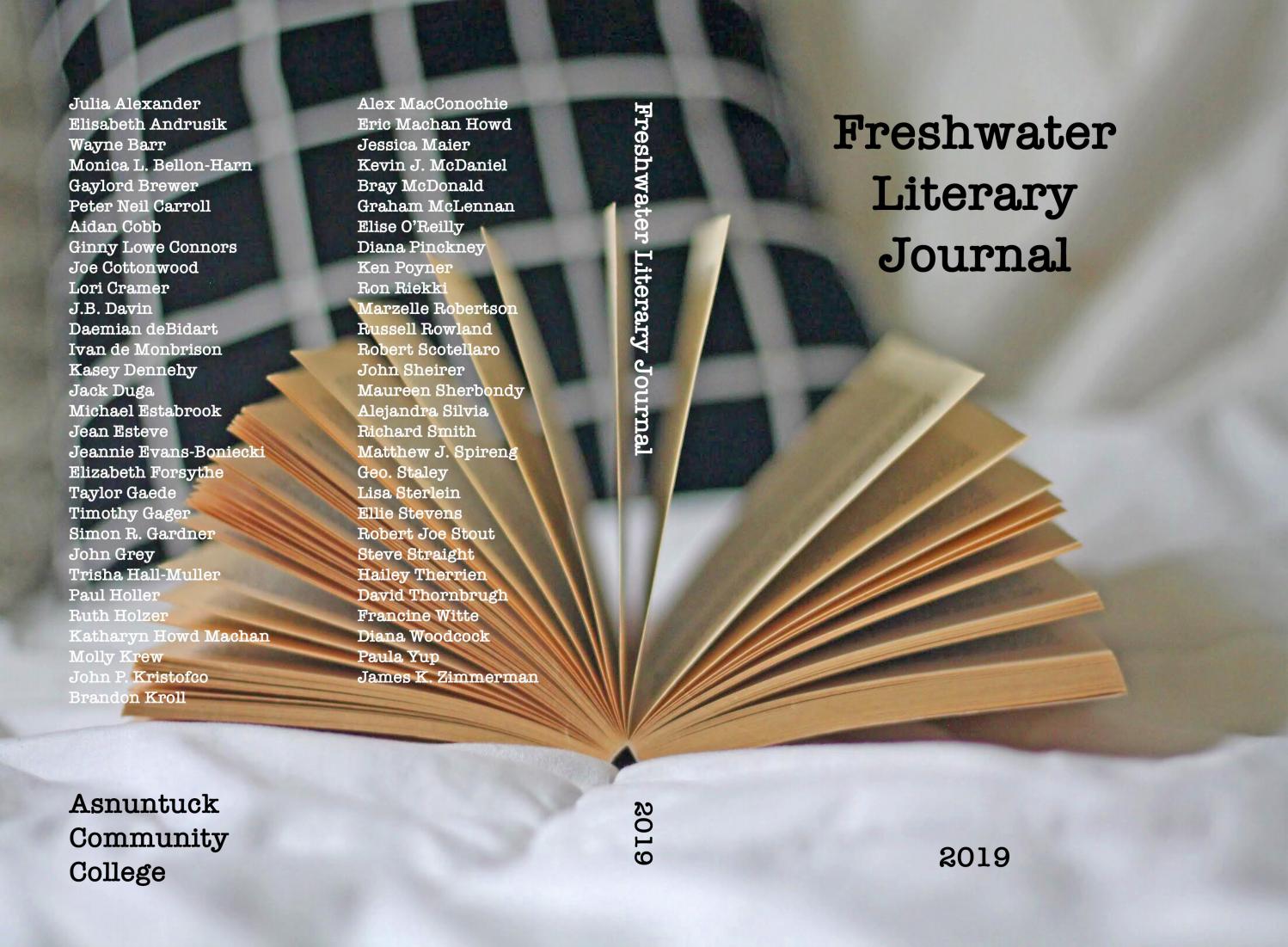 Freshwater Literary Journal 2019 Cover By Freshwater Literary Journal Freshwater Literary Journal 2019 Cover By Freshwater Literary Journal