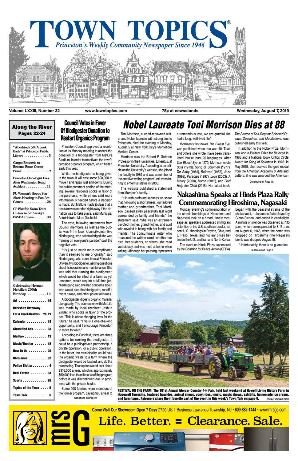 Town Topics Newspaper, August 7 by Witherspoon Media Group - Issuu