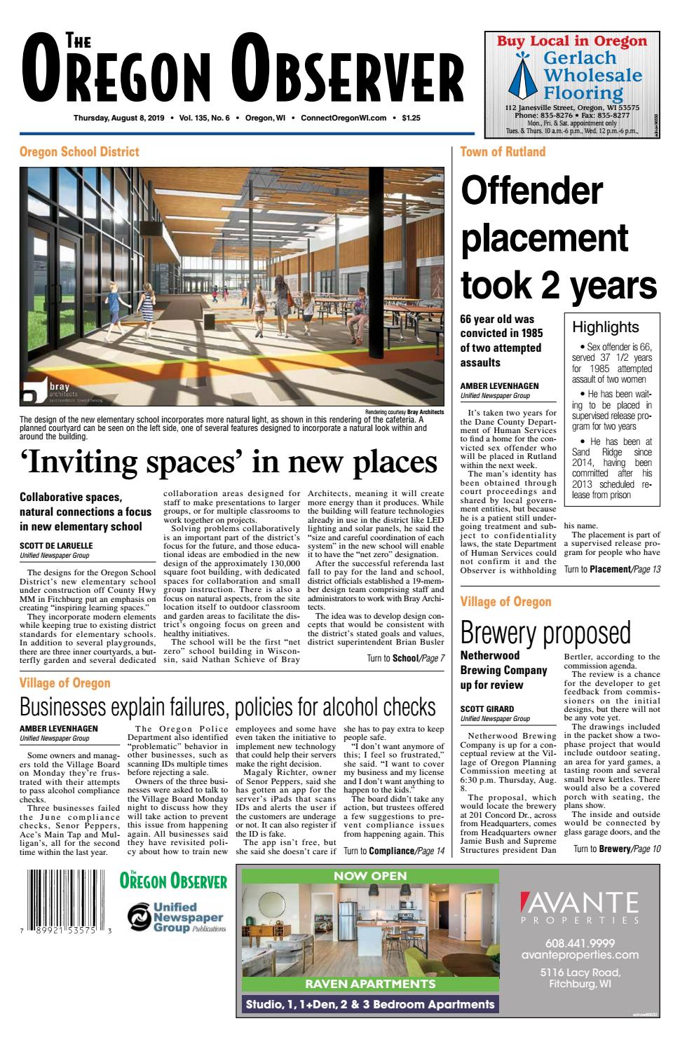 8/8/19 Oregon Observer by Woodward Community Media - Issuu