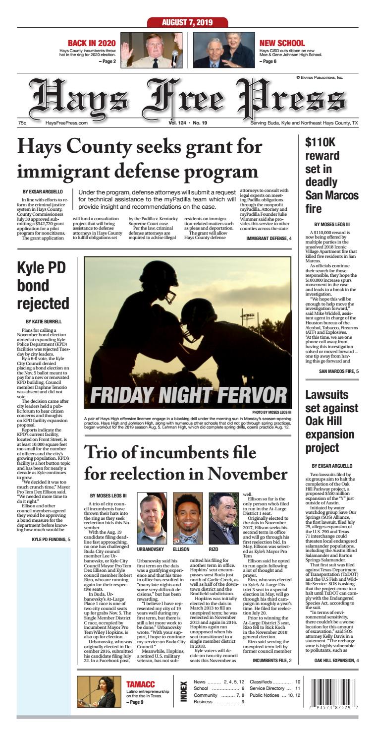 Hays Free Press August 7, 2019 by Hays Free Press/News-Dispatch - Issuu