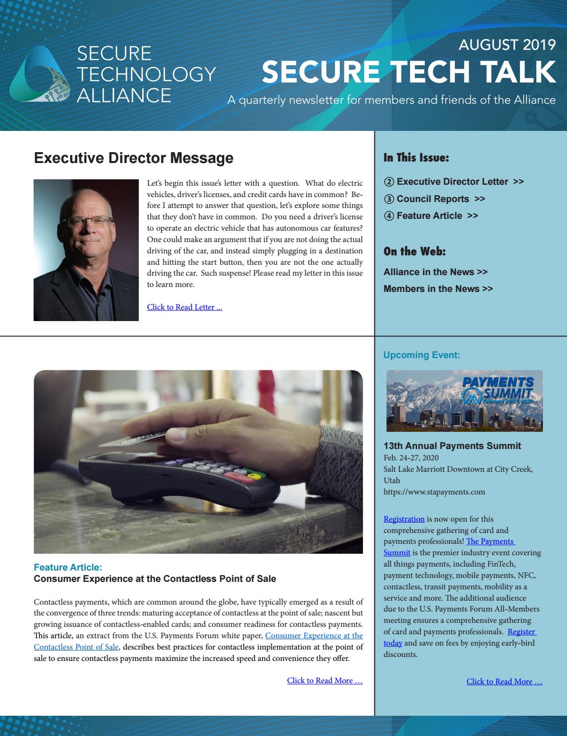 Secure Tech Talk, Q3-2019 by Secure Technology Alliance - Issuu