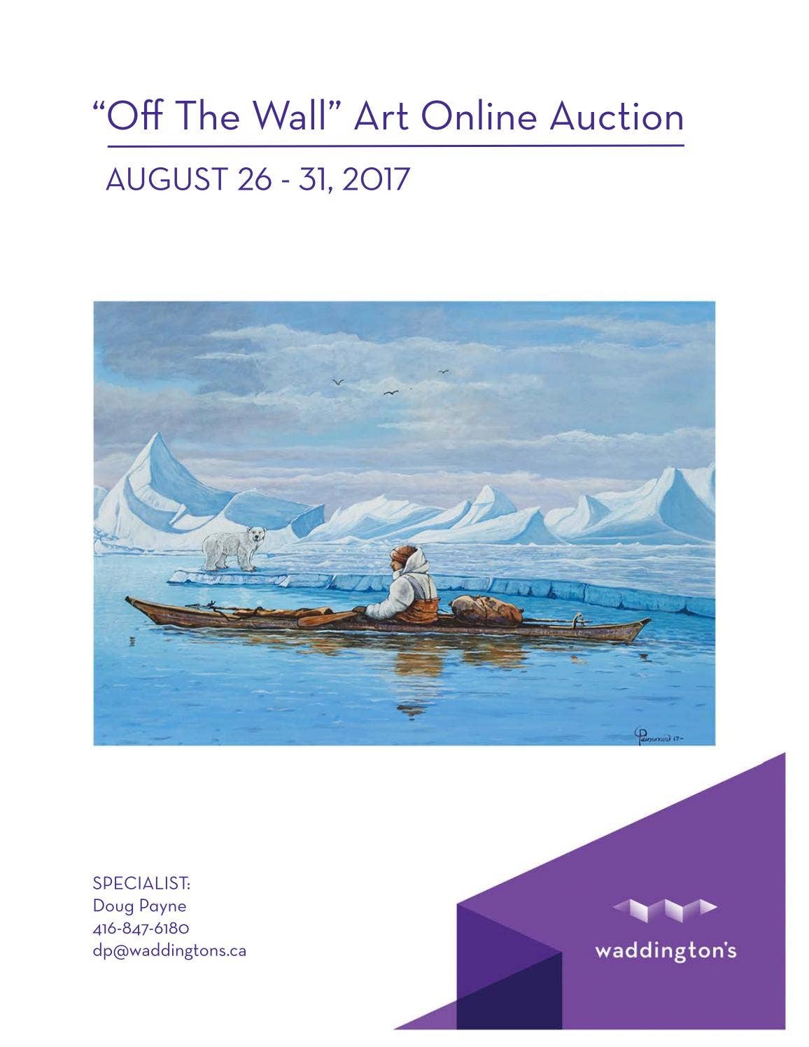 "Off The Wall" Art Online Auction | Aug. 26 - 31, 2017 by waddingtons ...