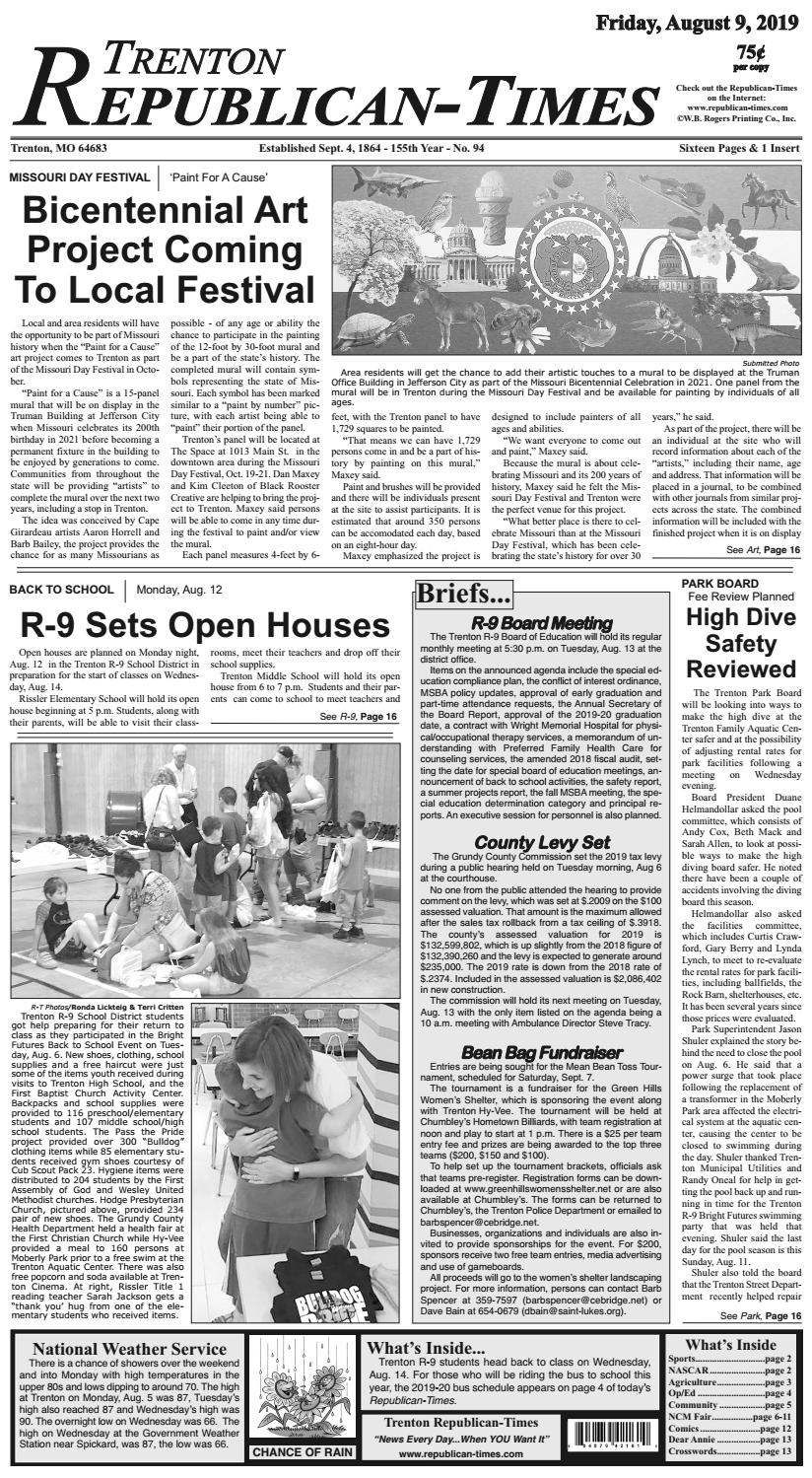 Trenton R-Times_08-09-2019 by GranDesign - Issuu