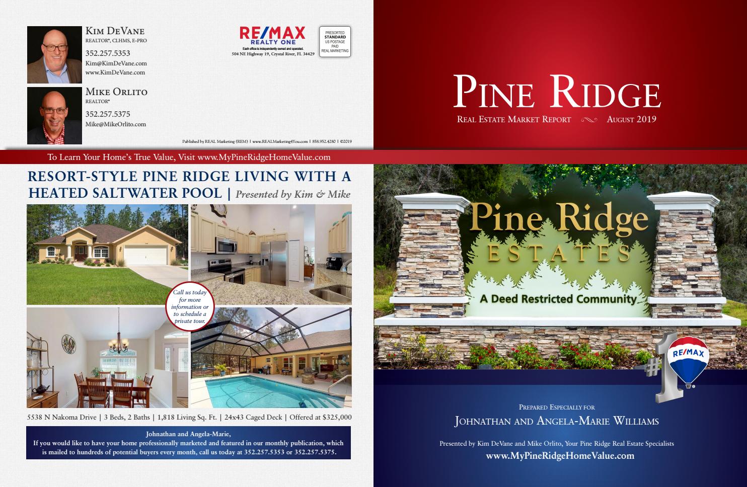 Kim DeVane - Pine Ridge - August 2019 by REAL Marketing - Issuu