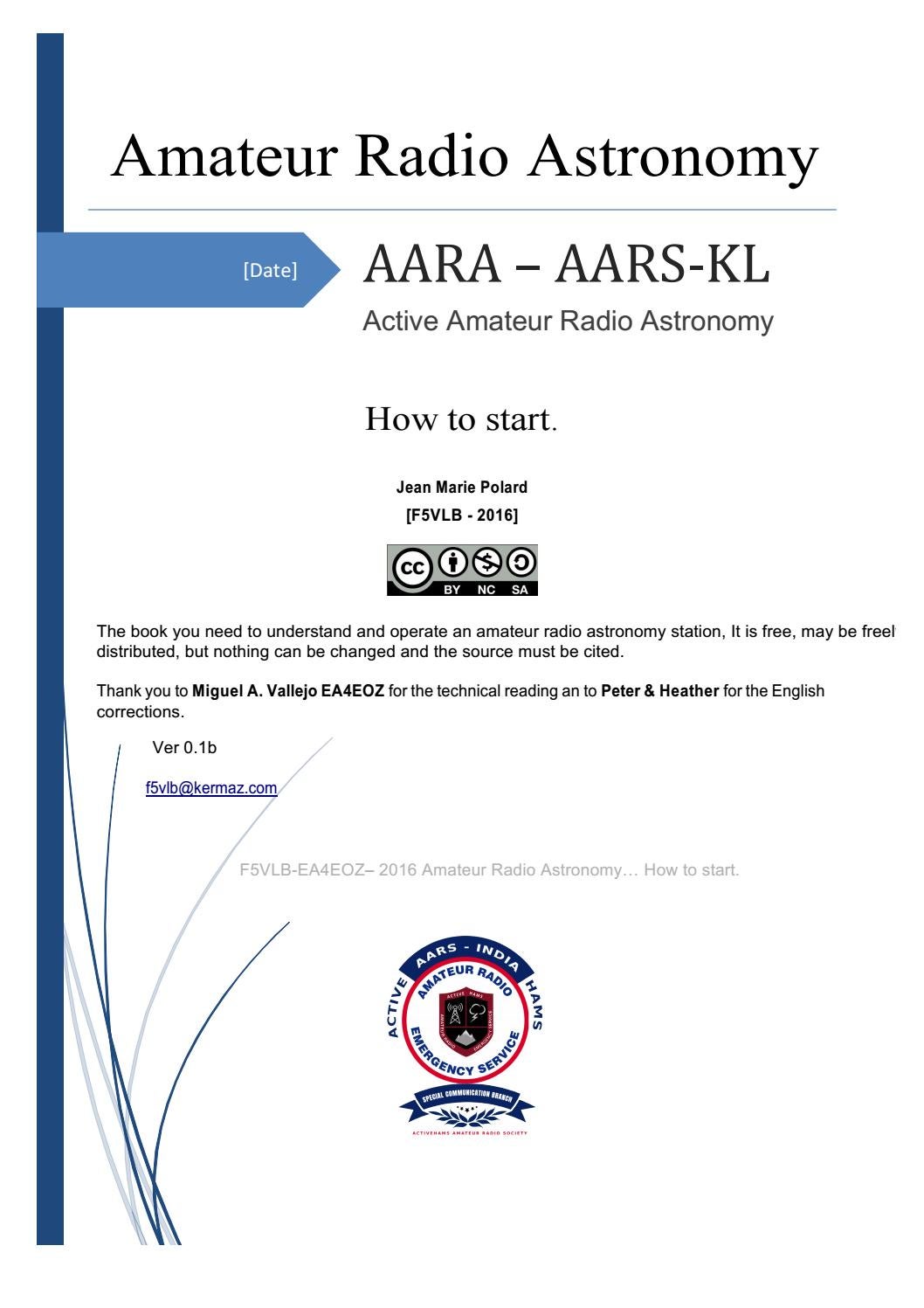 Active Amateur Radio Astronomy by AARS-IN (ACTIVEHAMS) BY INDRA - A ...