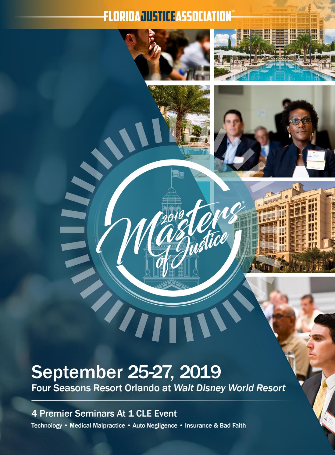 FJA's 2019 Masters of Justice Brochure by Florida Justice Association ...