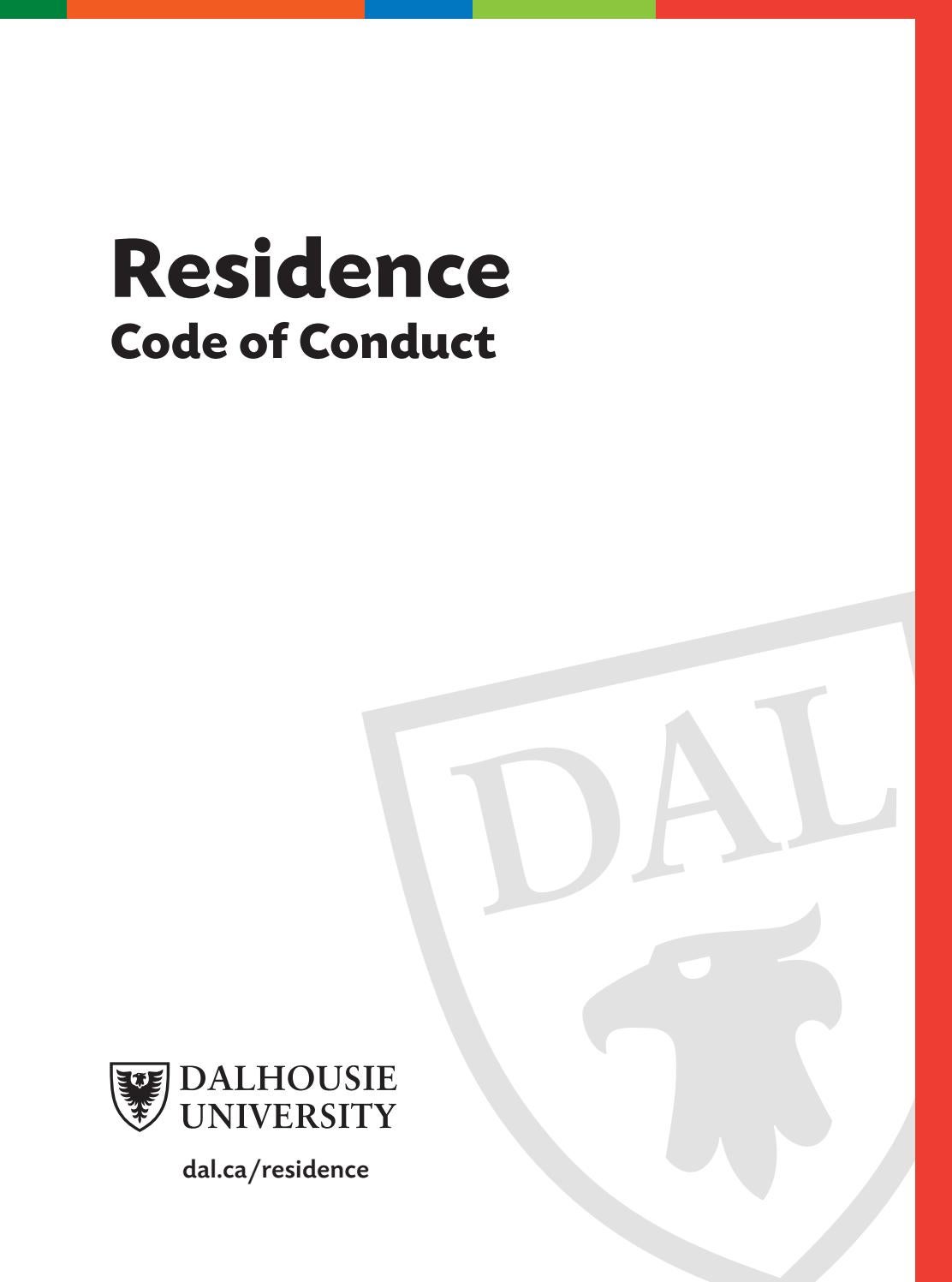 2019 Residence Code of Conduct by Dalhousie University - Issuu