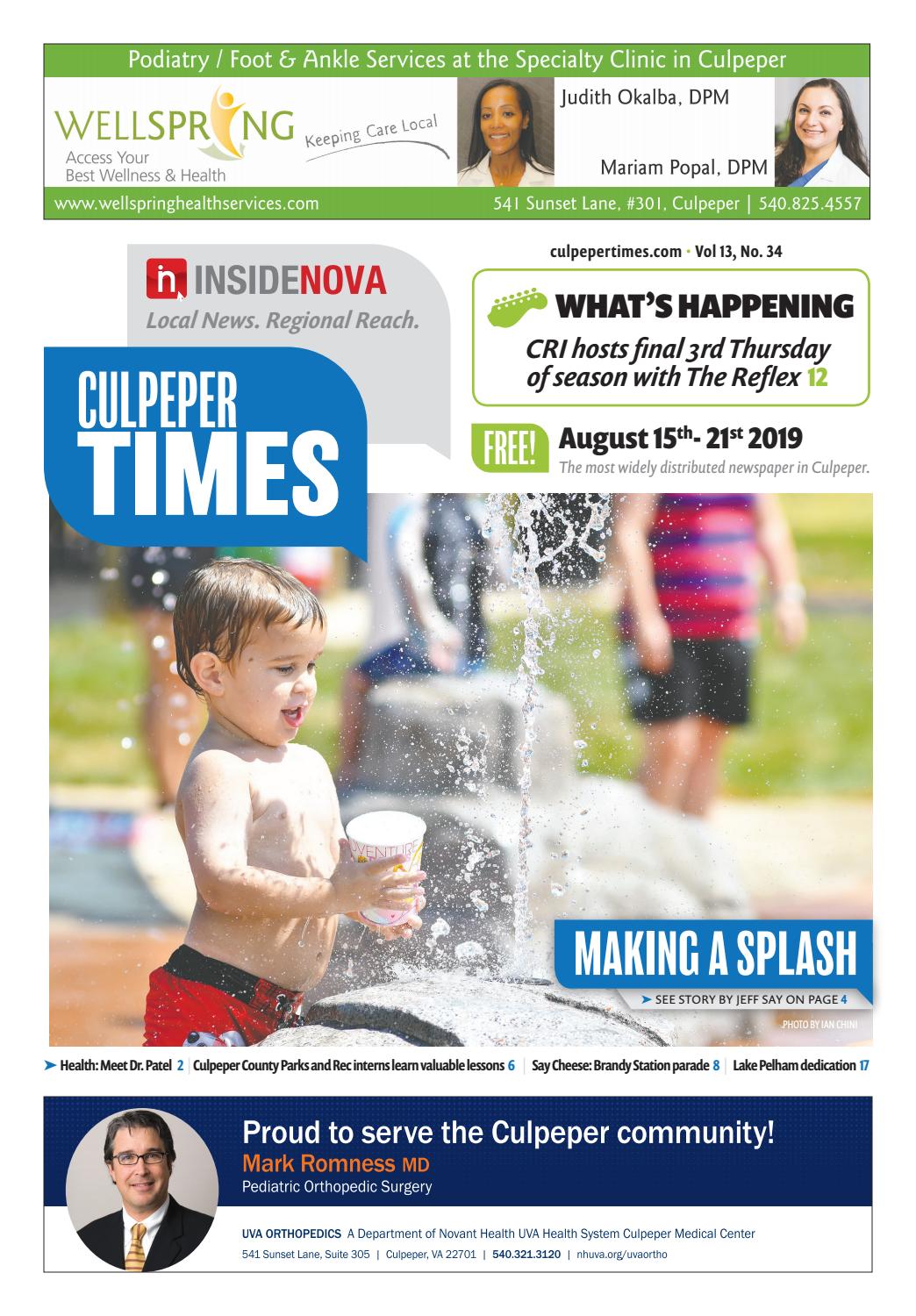 Culpeper Times - Aug. 15-21, 2019 by InsideNoVa - Issuu