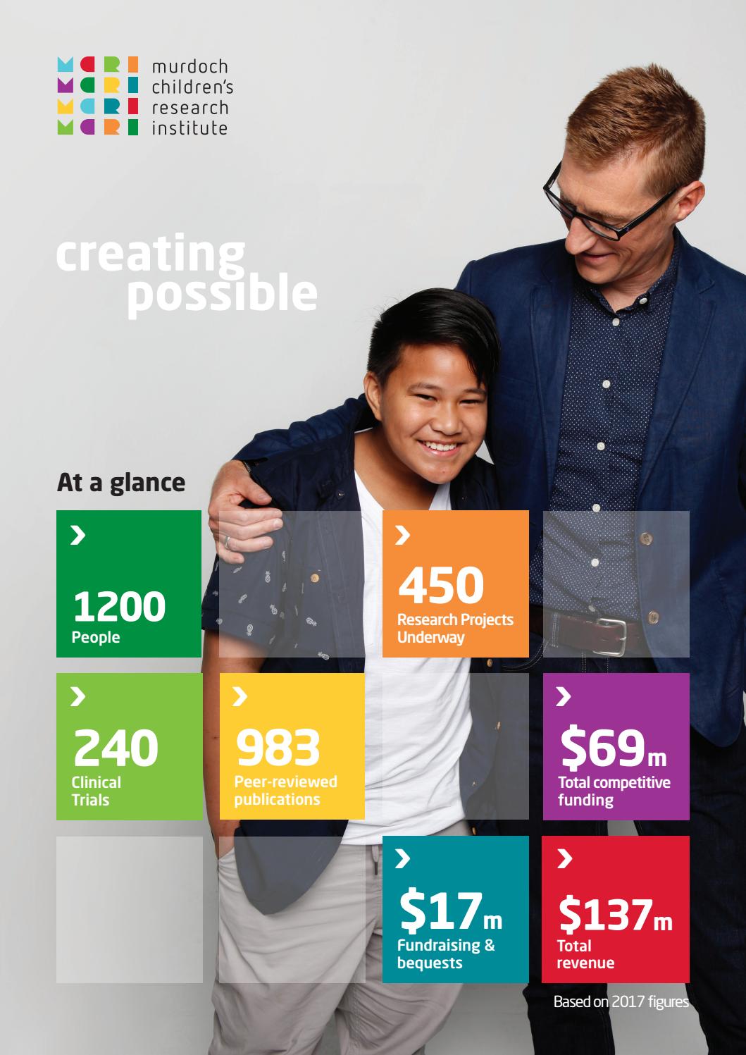 MCRI Corporate Brochure by Murdoch Children's Research Institute - Issuu