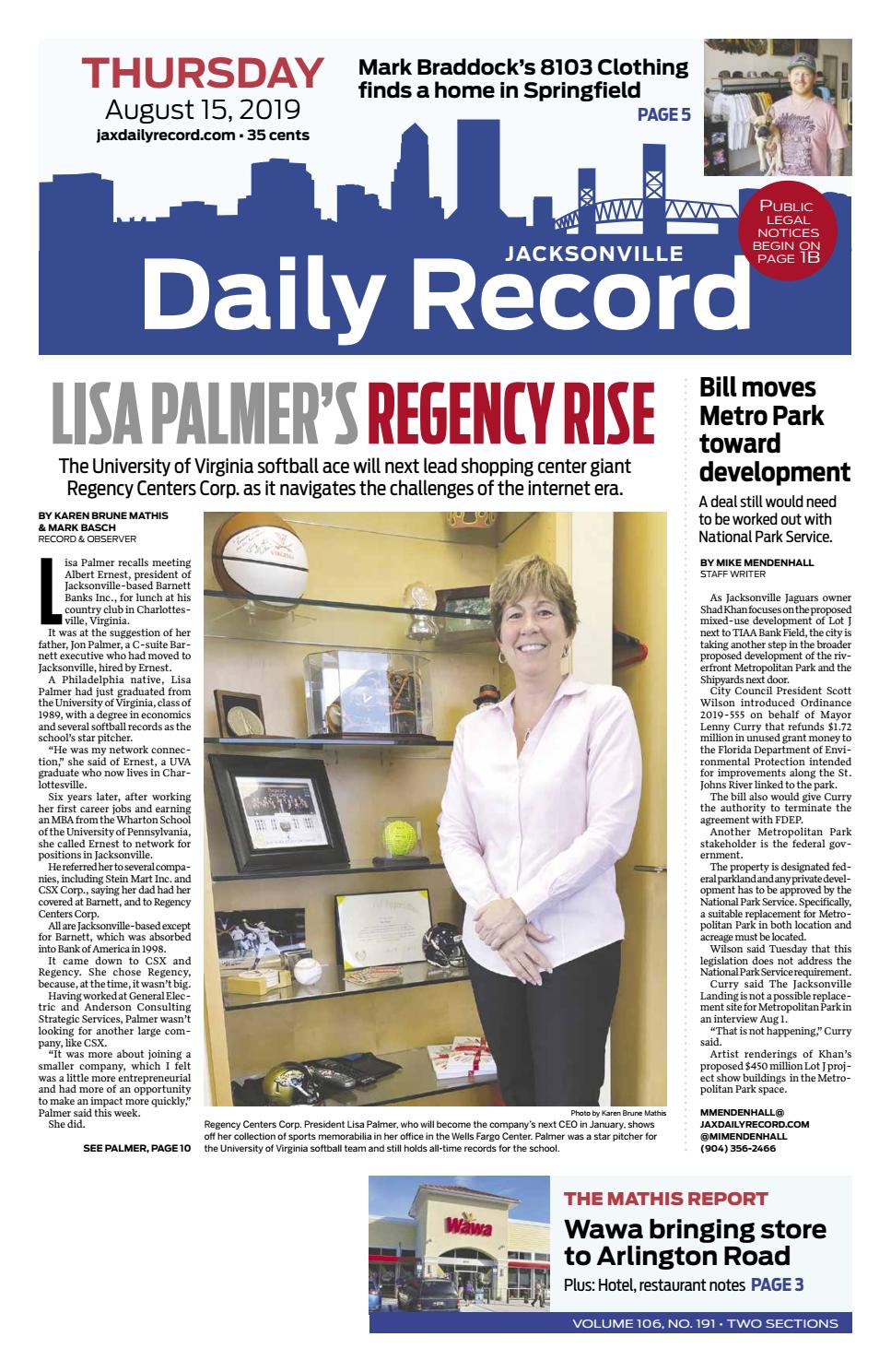 Jacksonville Daily Record 8/15/19 by Daily Record & Observer LLC - Issuu