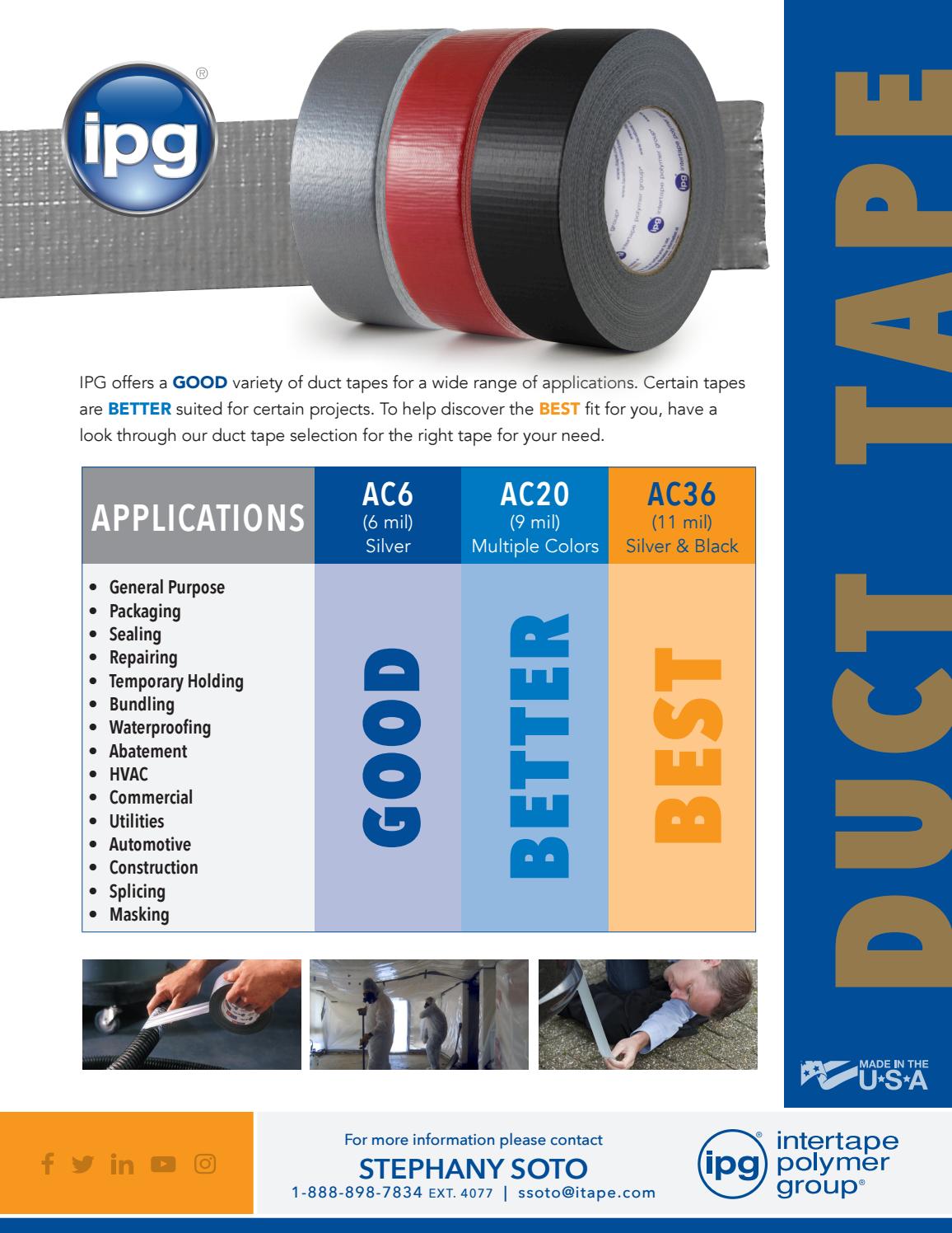 Intertape Polymer Group Duct Tape by Ram Tool Construction Supply Co ...