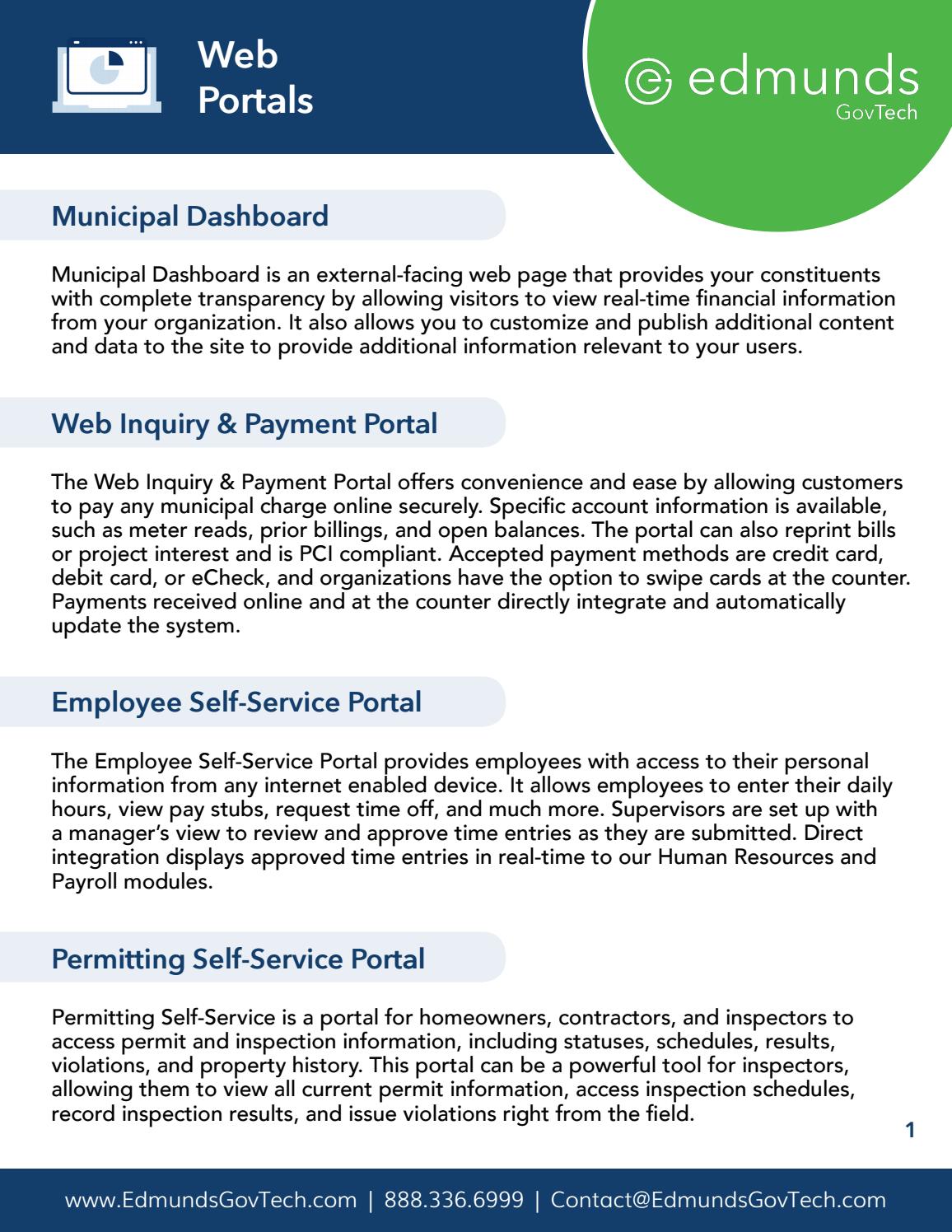 Web Portals by Edmunds GovTech - Issuu