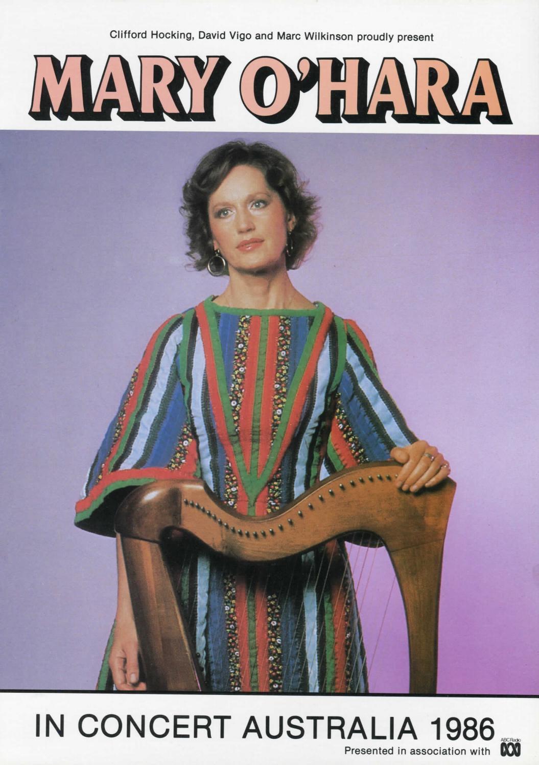 Mary O'Hara - Australian Tour 1986 (concert brochure) by JOHN SIMS - Issuu