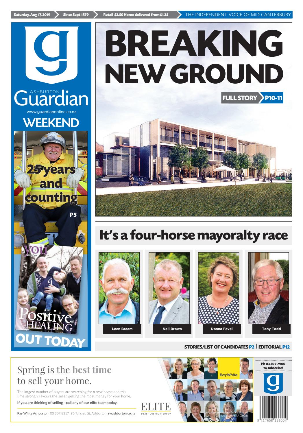 Ashburton Guardian, Saturday, August 17, 2019 by Ashburton Guardian - Issuu