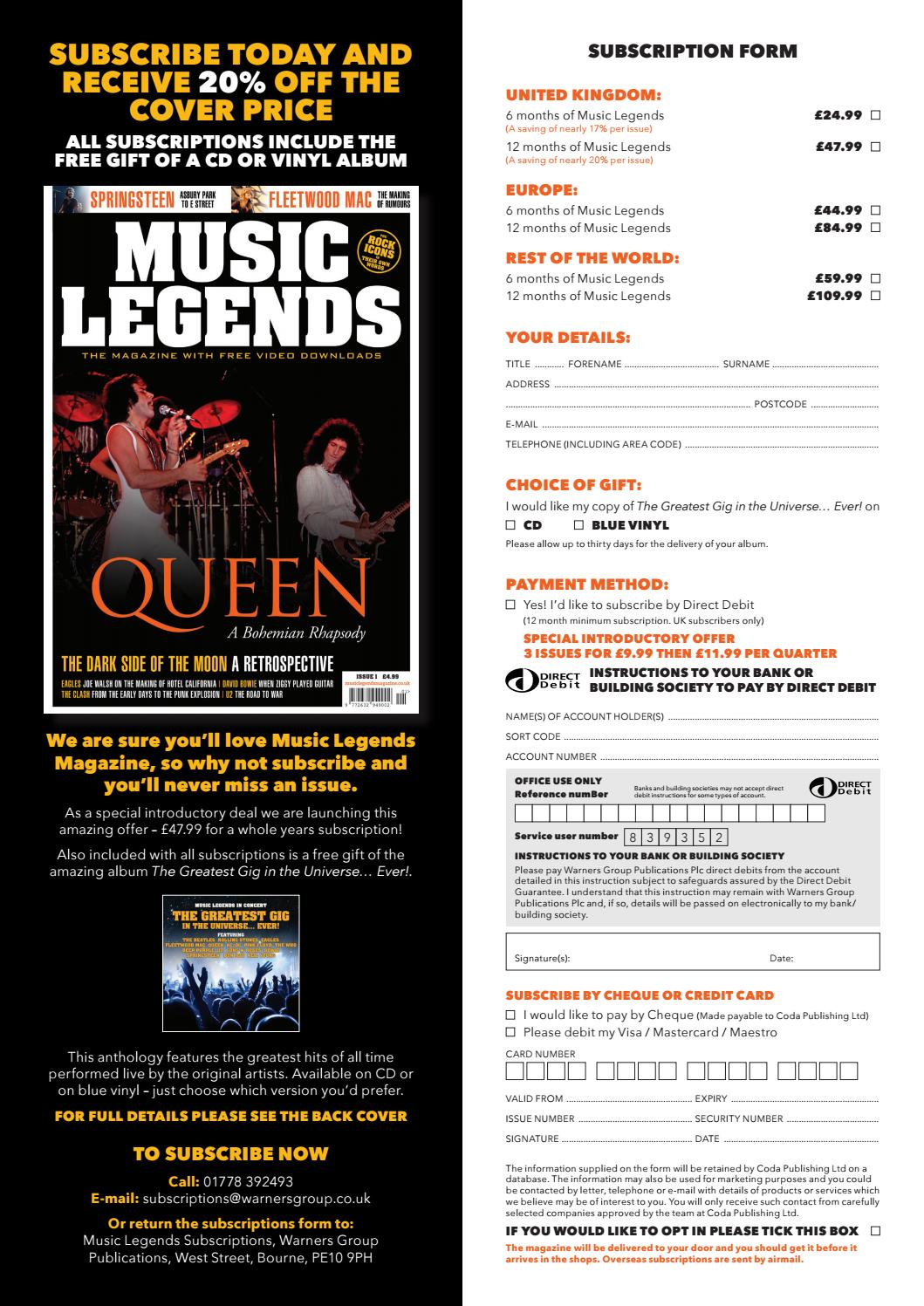 Music Legends Magazine – Issue 1 by Music Legends Magazine - Issuu