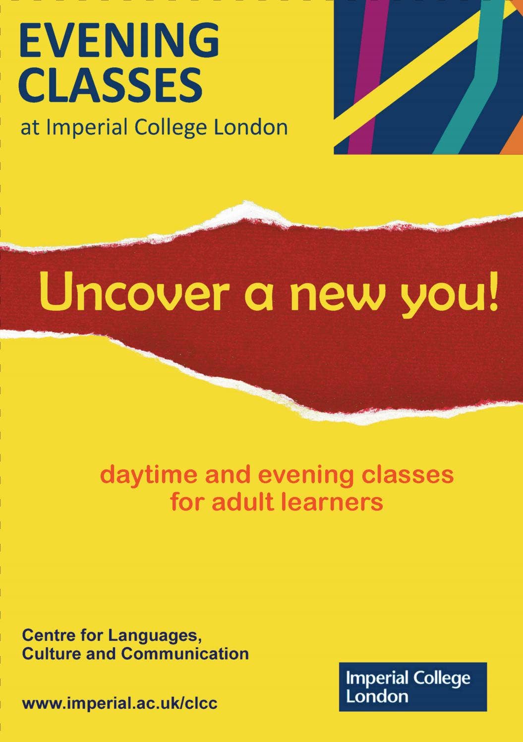 Evening Class Courses at Imperial College London 2019 - 2020 by Michael ...