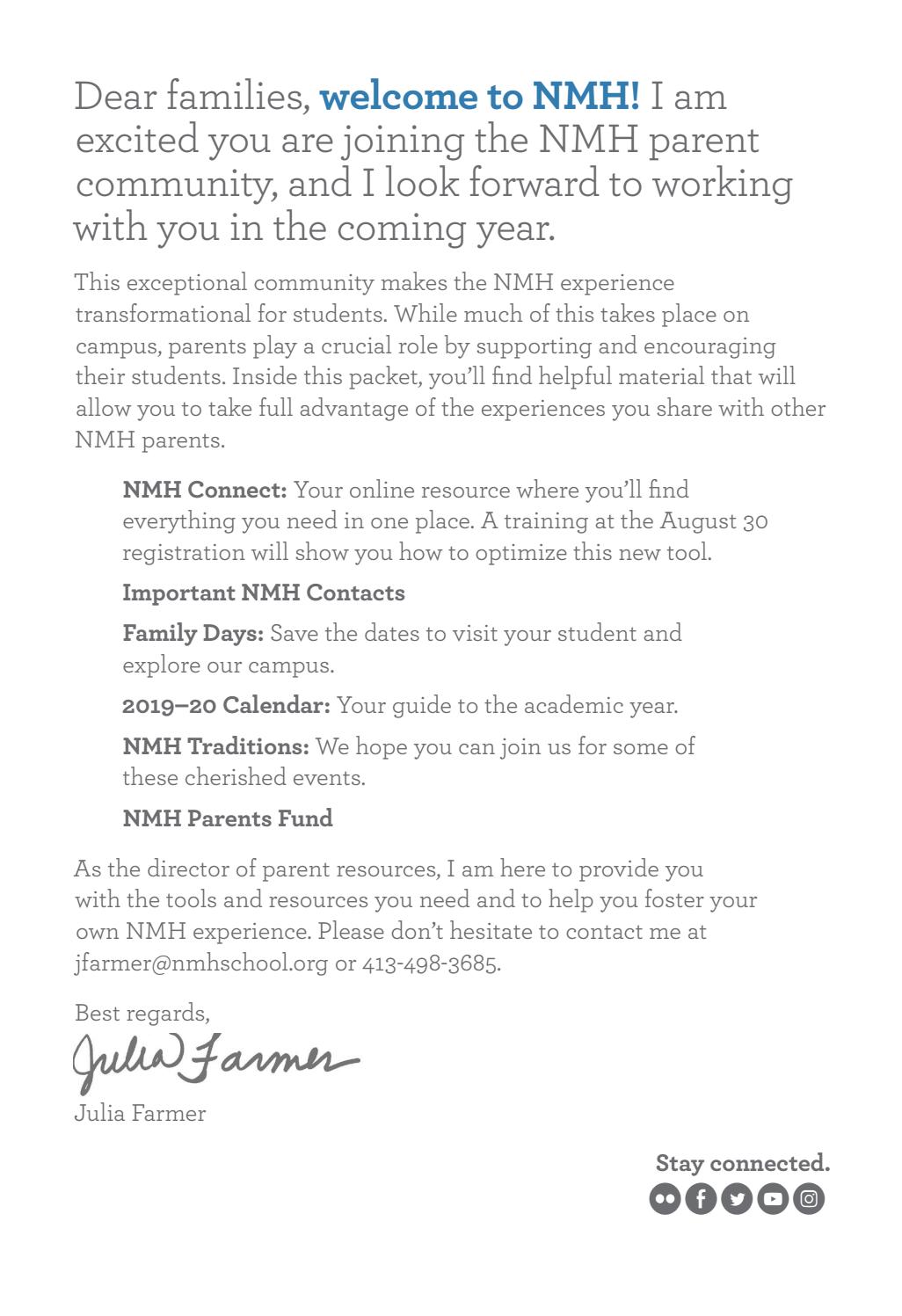 New Parent Welcome Packet by Northfield Mount Hermon - Issuu