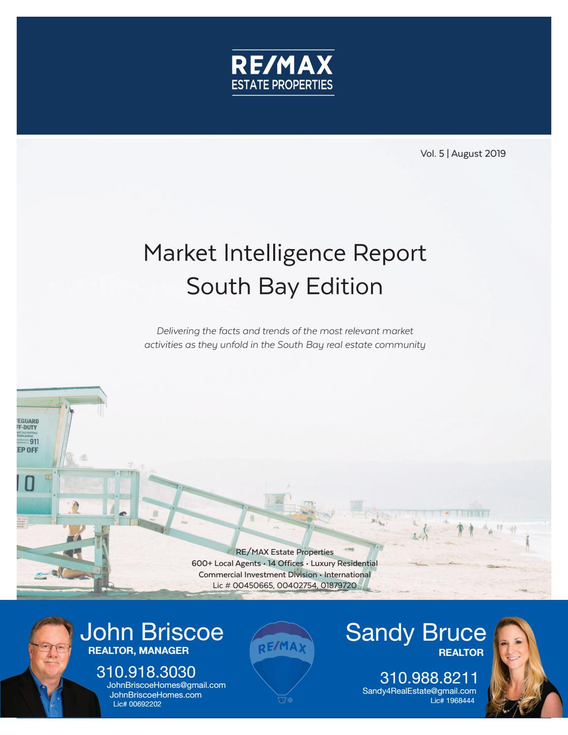 John Briscoe & Sandy Bruce Market Intelligence Report South Bay by RE ...