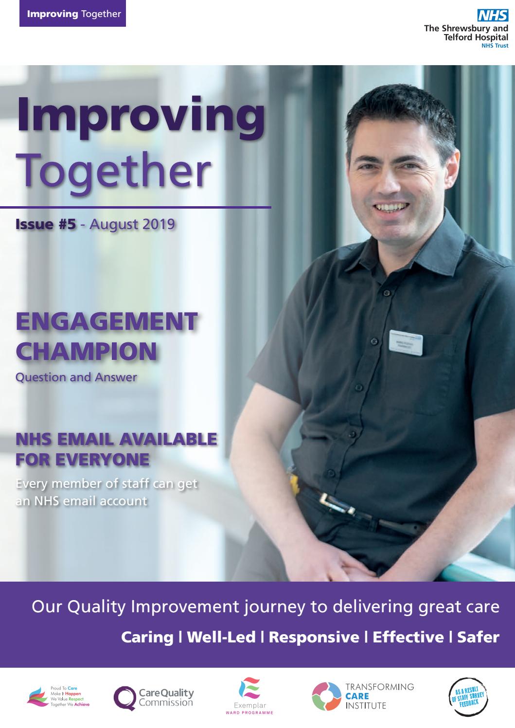 Improving Together - August 2019 by The Shrewsbury and Telford Hospital ...