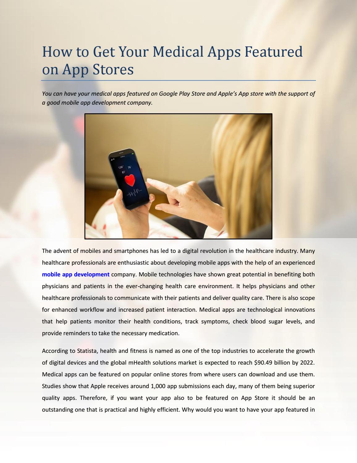 How to Get Your Medical Apps Featured on App Stores by MedResponsive ...
